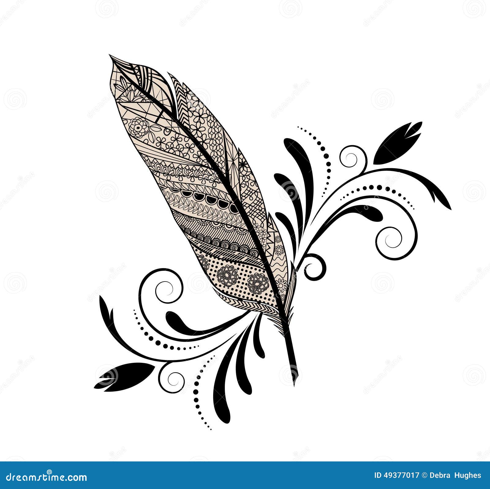 Plume De Conception Graphique Illustration de Vecteur - Illustration du ...