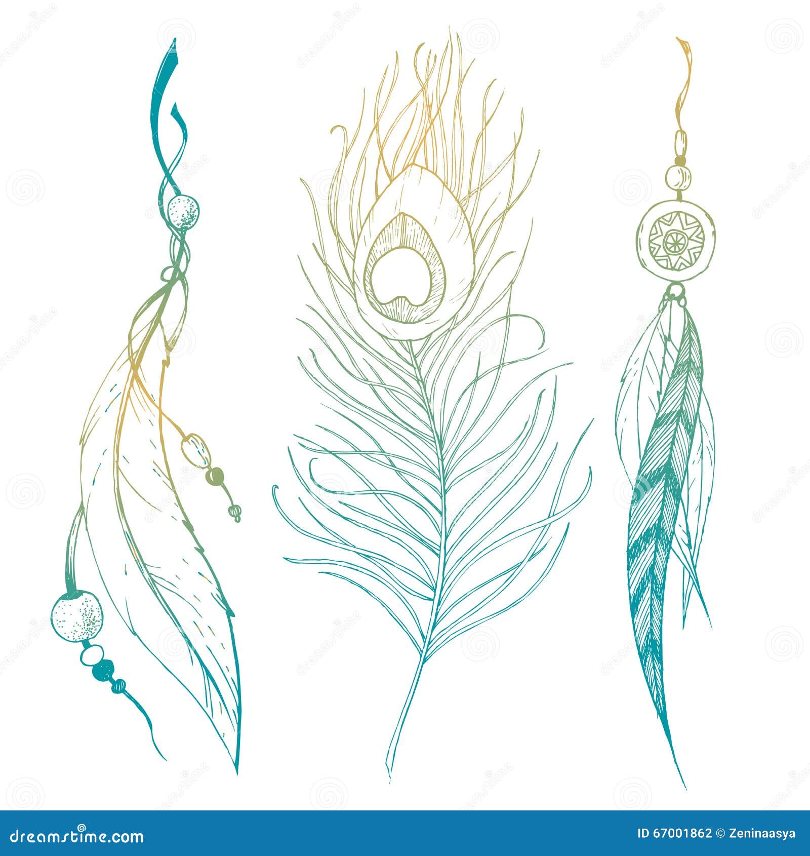 Plume graphique gentille illustration de vecteur. Illustration du ...