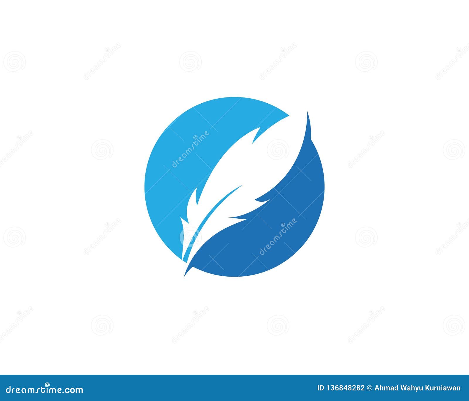 Plume Logo Vector illustration de vecteur. Illustration du logo - 136848282