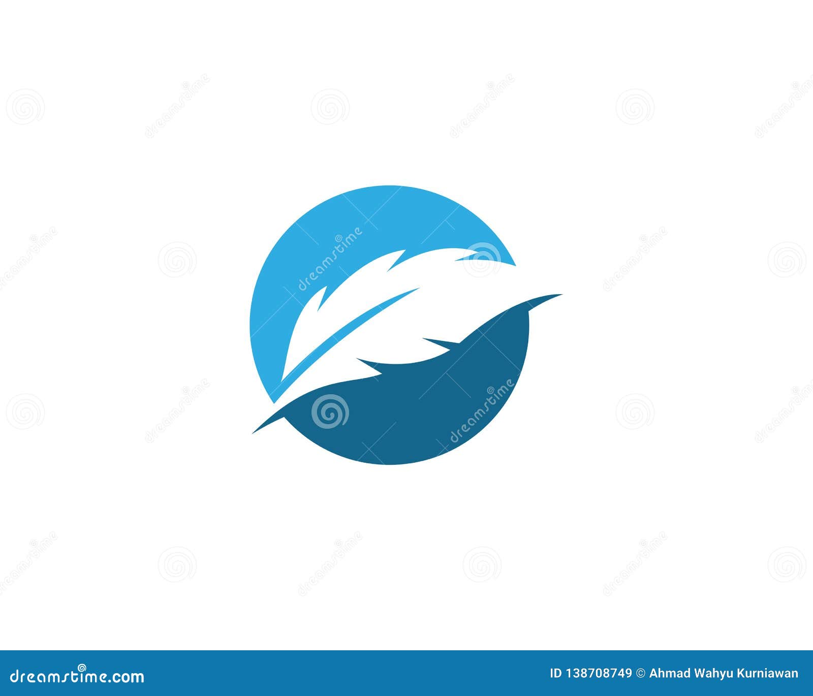 Plume Logo Vector illustration de vecteur. Illustration du encre ...