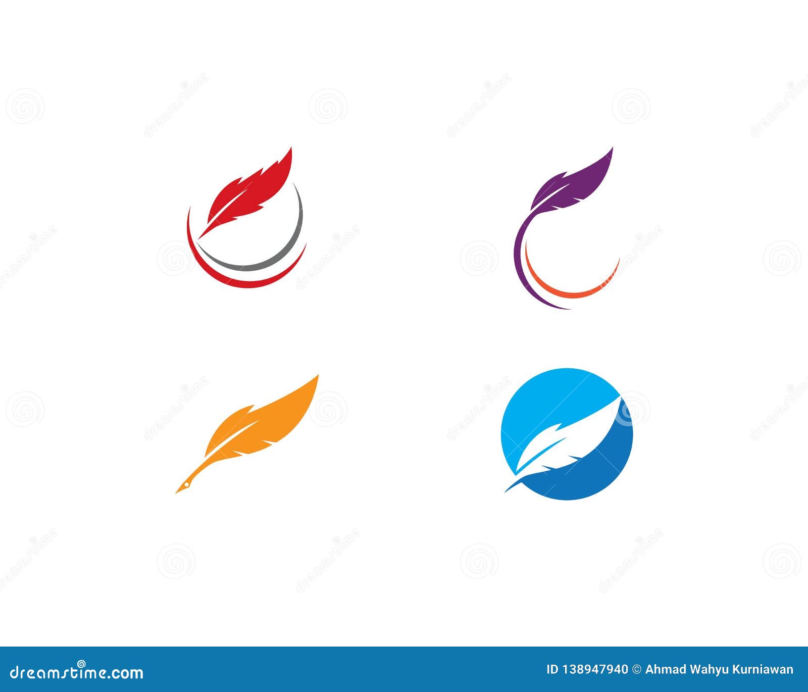 Plume Logo Vector illustration de vecteur. Illustration du retrait ...