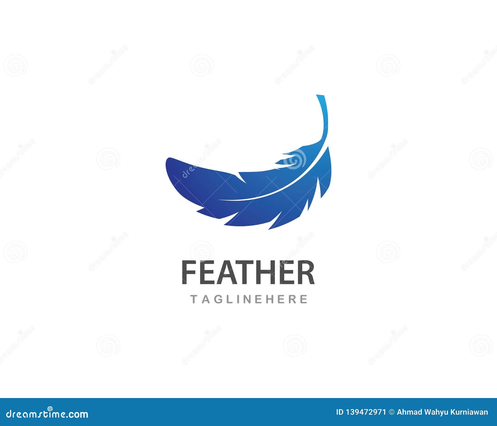 Plume Logo Vector illustration de vecteur. Illustration du clavettes ...