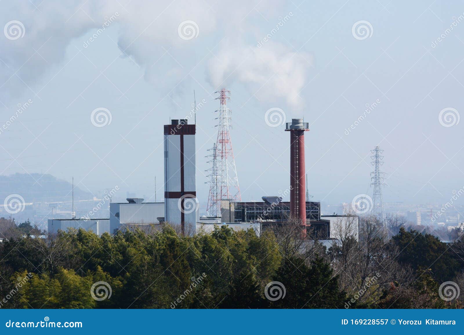 The Plume Rising from the Chimney Stock Image - Image of smog, smoke ...