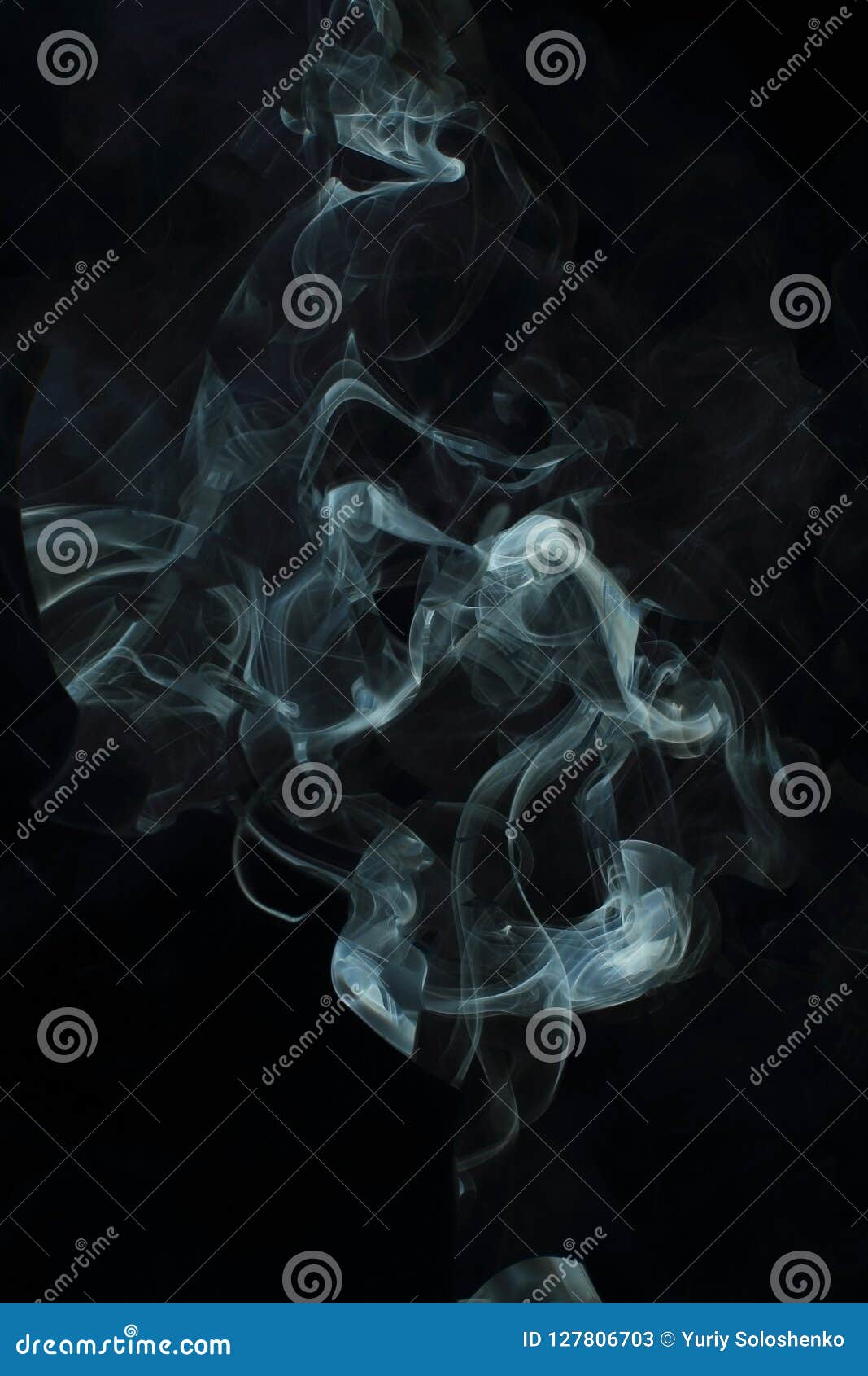 Abstract White Smoke Texture on Black Background Stock Image - Image of ...
