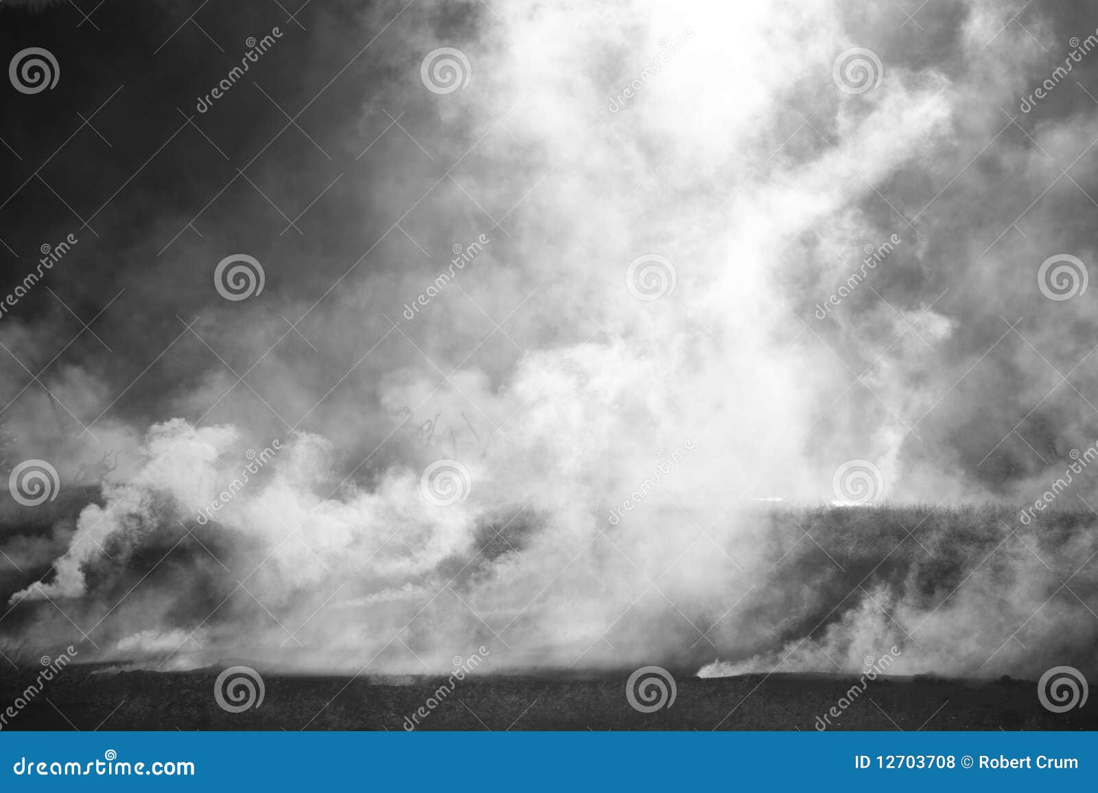 Plumes of Steam Rising Above Hot Stock Photo - Image of steaming, park ...