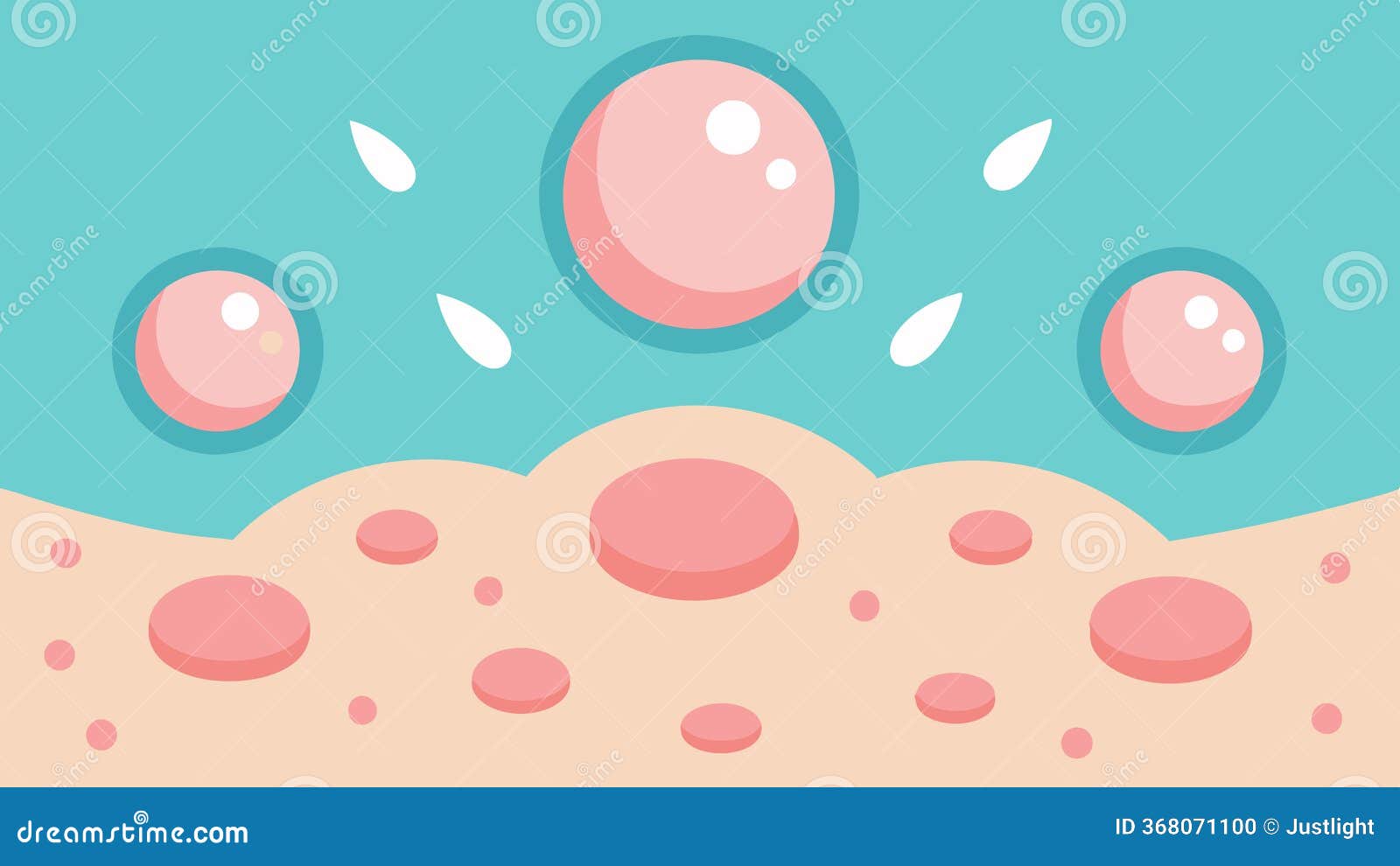 Plumping Action A Graphical Representation Of Skin Cells Expanding As ...