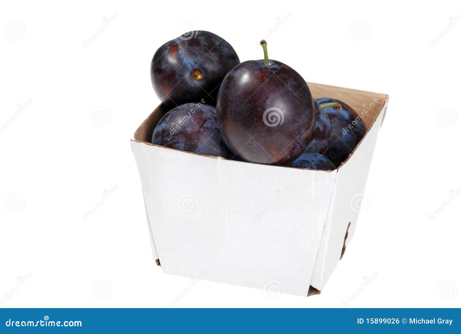 Plums in a box stock photo. Image of container, delicious - 15899026
