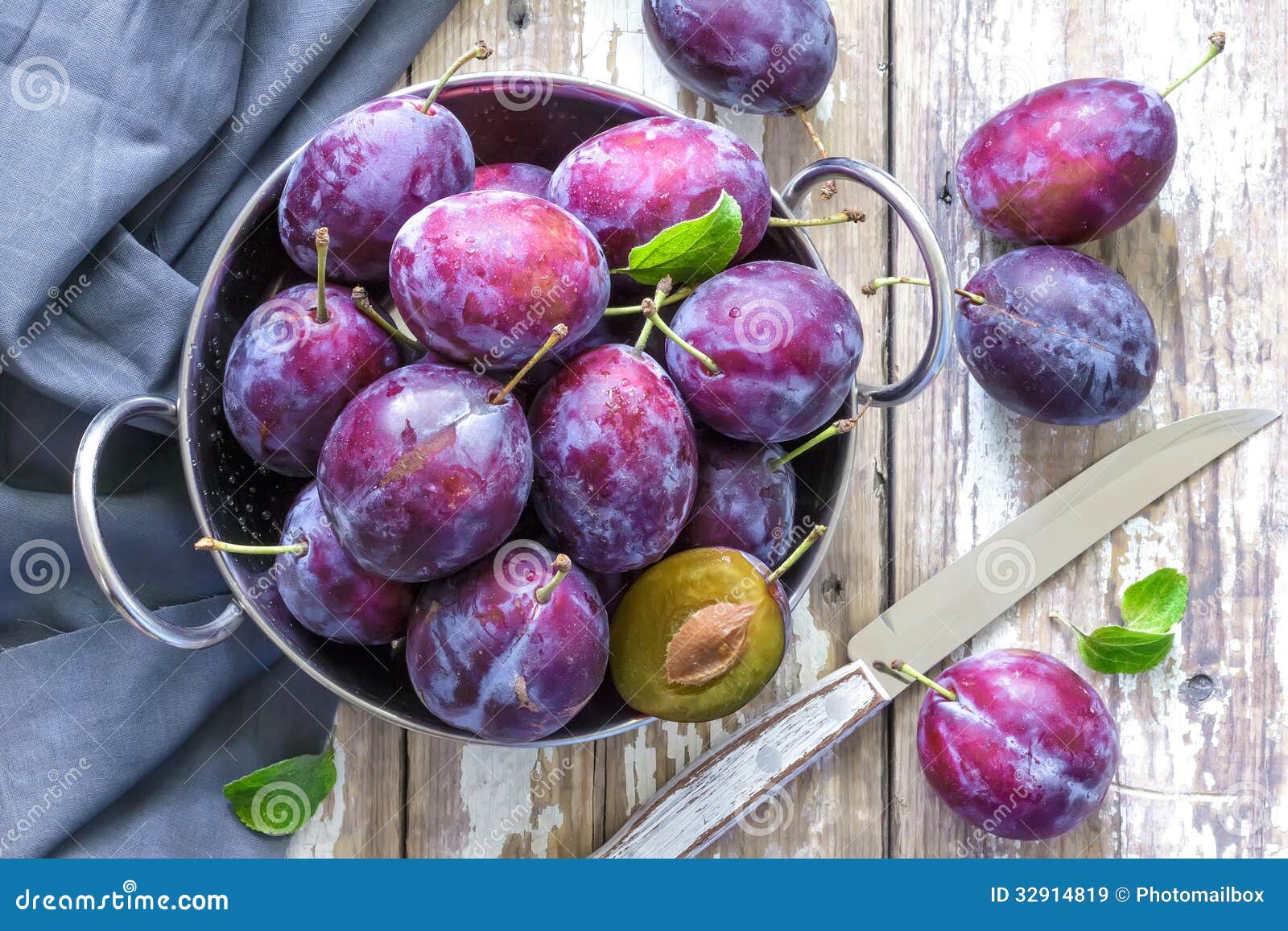 Plums stock image. Image of harvest, fruit, cooking, organic - 32914819