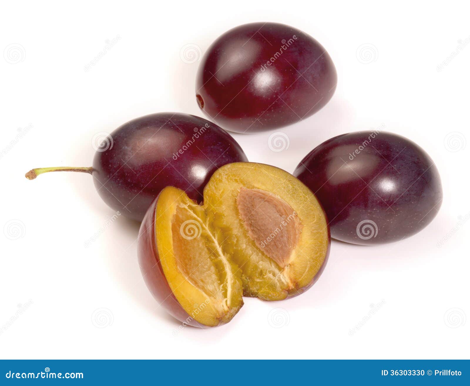 Plums stock photo. Image of eating, healthy, foods, halved - 36303330