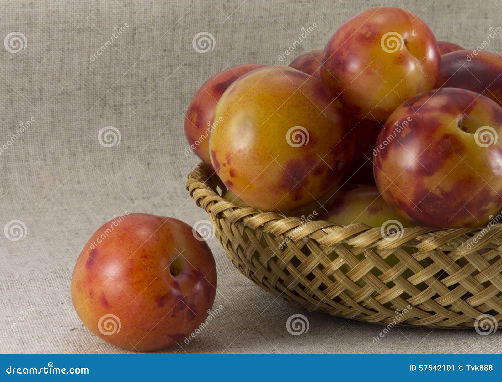 Plums Wickerwork Oval Shape Stock Photos - Free & Royalty-Free Stock ...