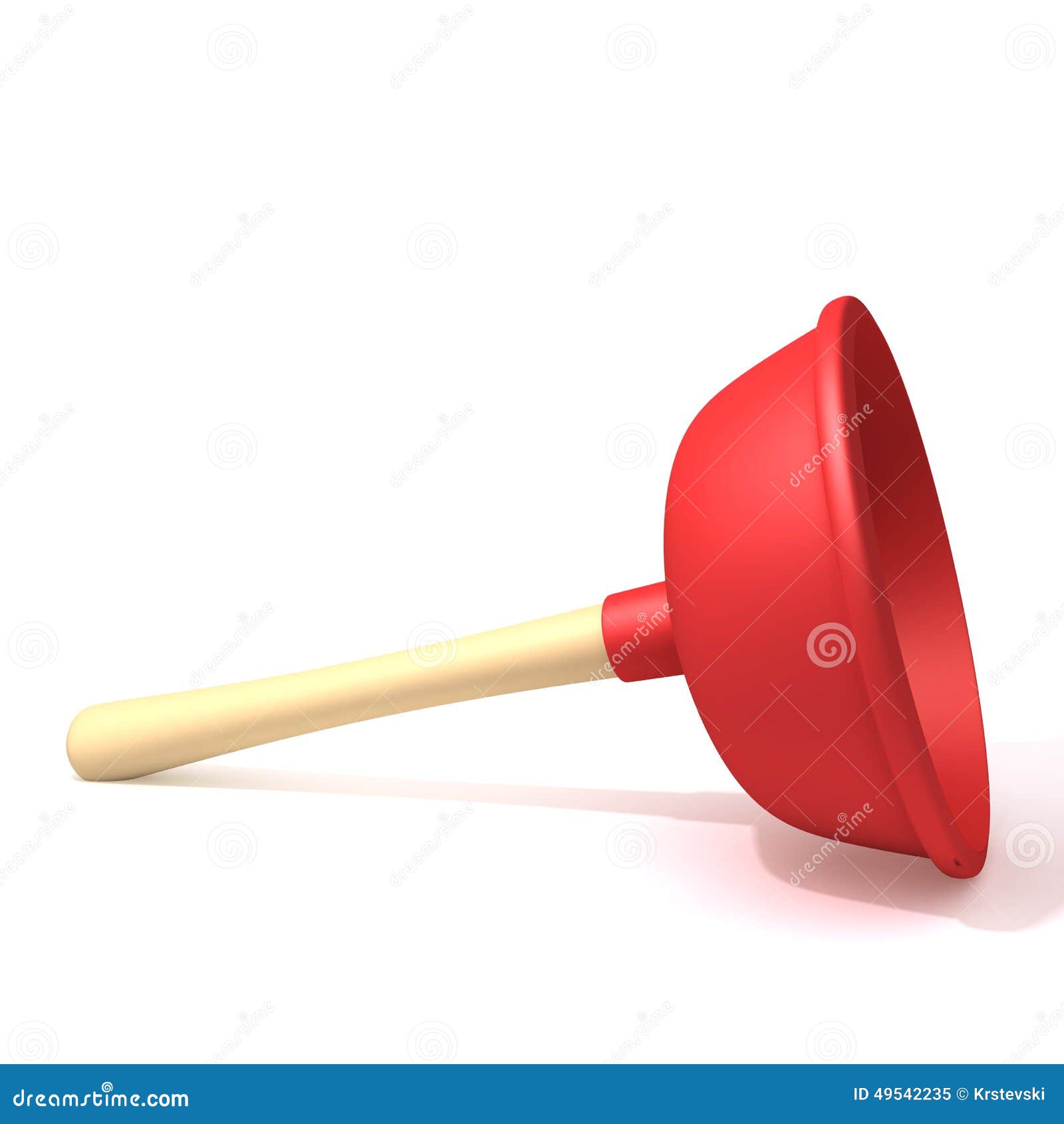 Plunger Man Over Sign Thumbs Up Vector Illustration | CartoonDealer.com ...