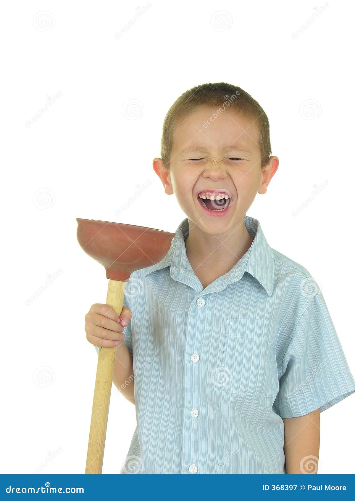 Plunger Kid stock image. Image of wood, wooden, sink, children - 368397