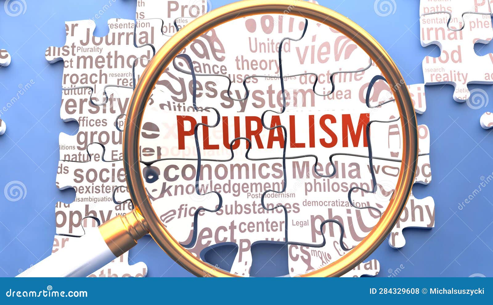 Pluralism and Related Ideas on a Puzzle Pieces. a Metaphor Showing ...