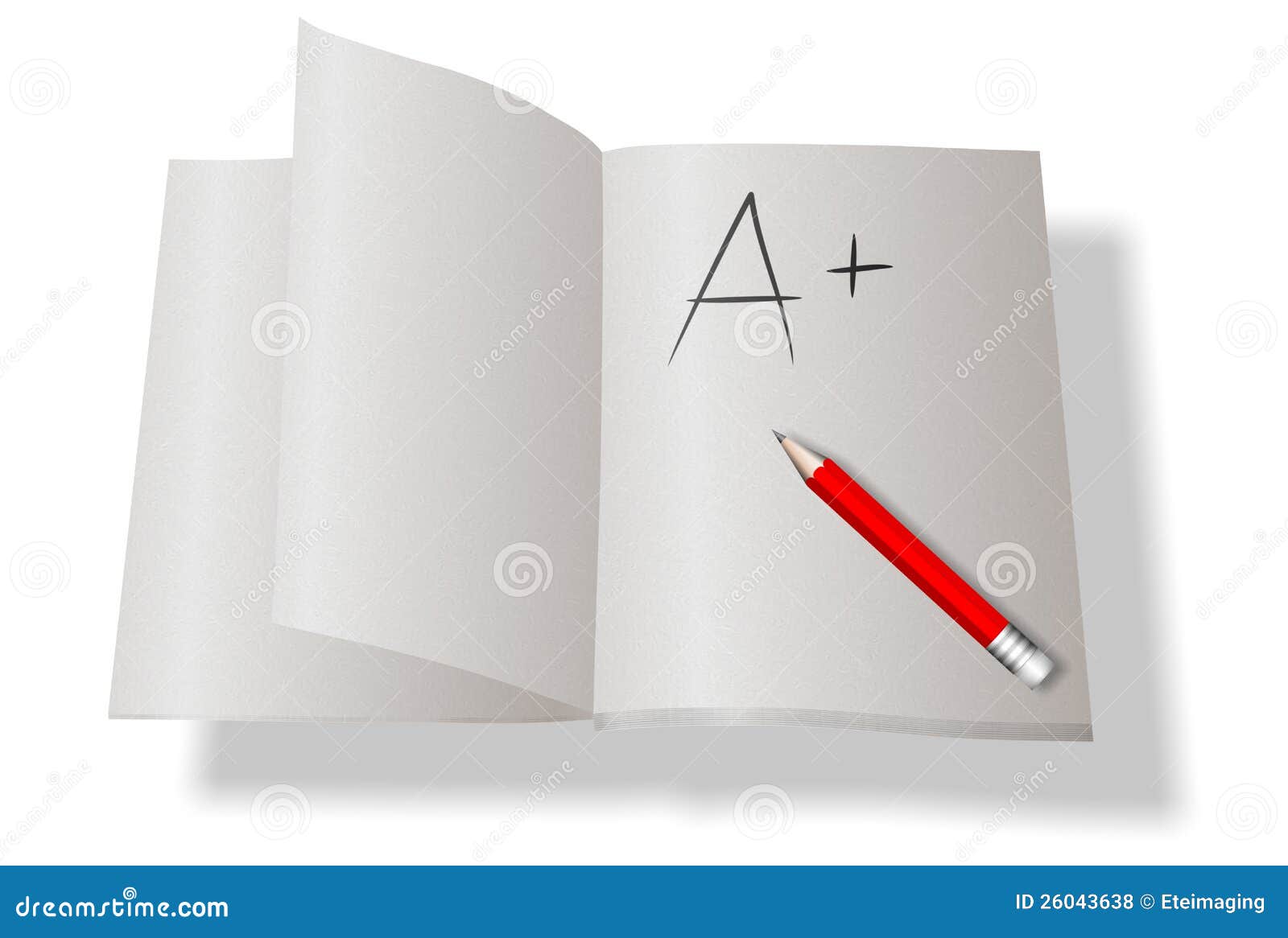 A plus stock illustration. Illustration of paper, report - 26043638