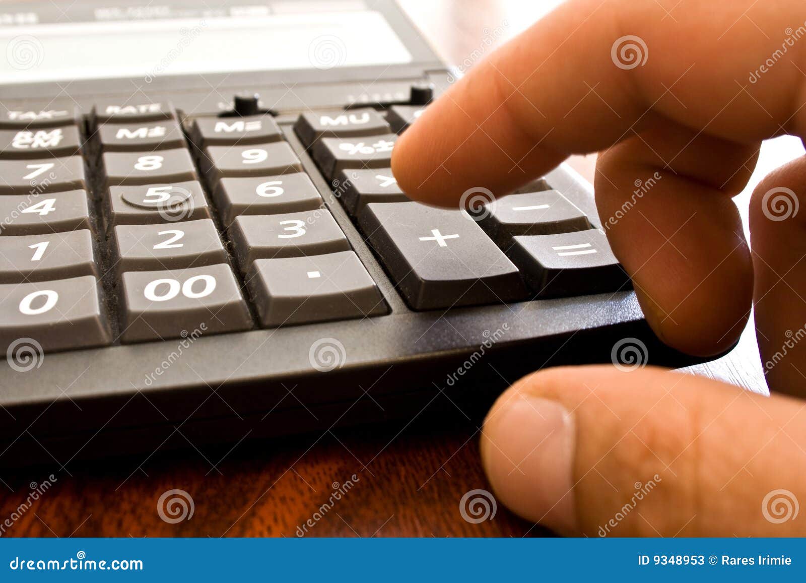 Plus stock image. Image of calculation, bussiness, hand - 9348953