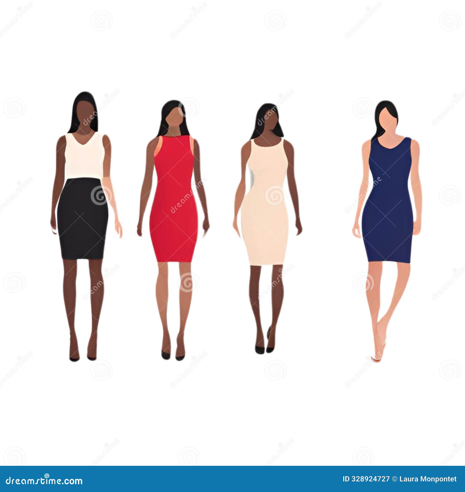 Model illustration stock illustration. Illustration of beauty - 328924727