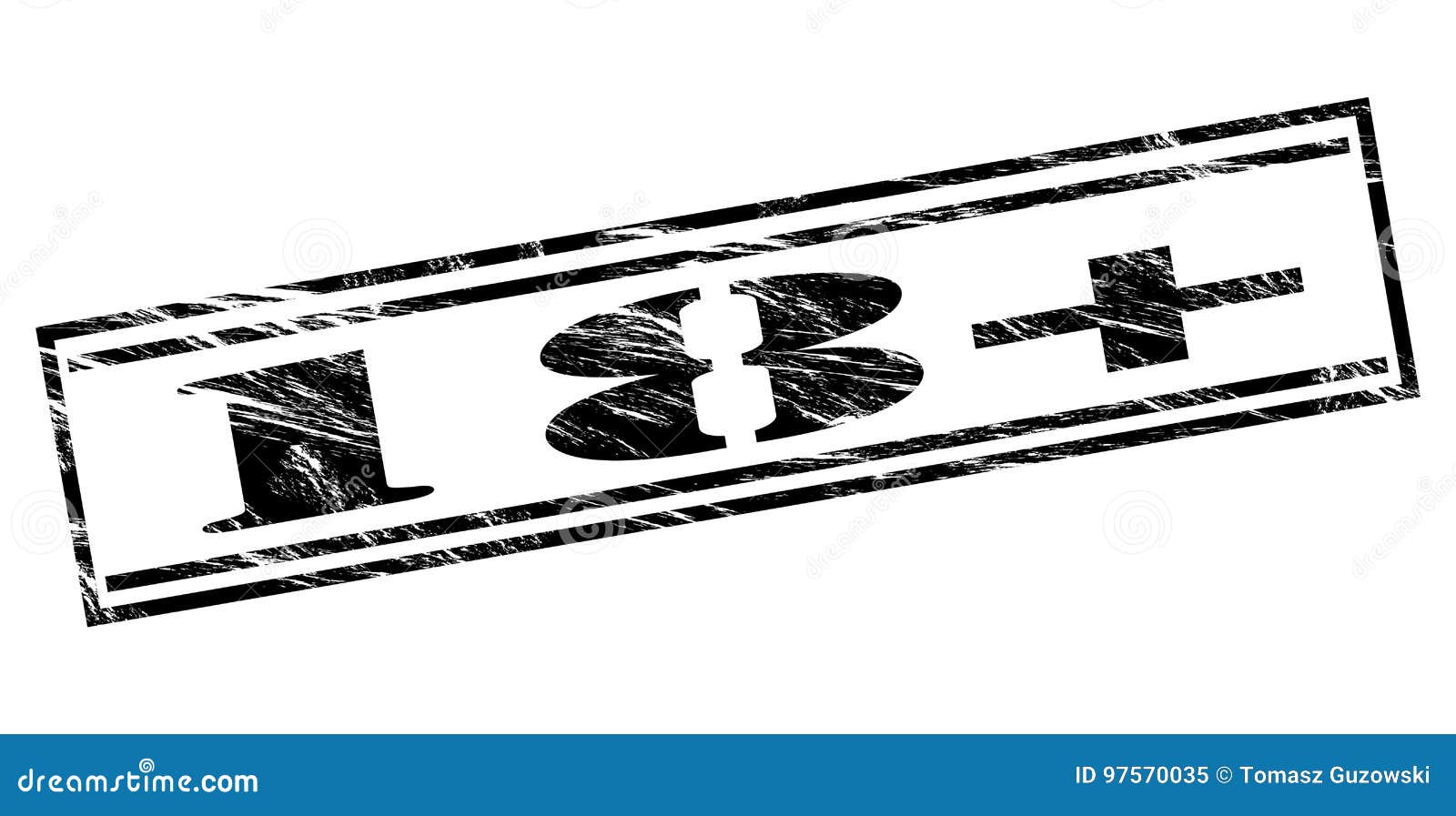 18 plus black stamp stock illustration. Illustration of banner - 97570035