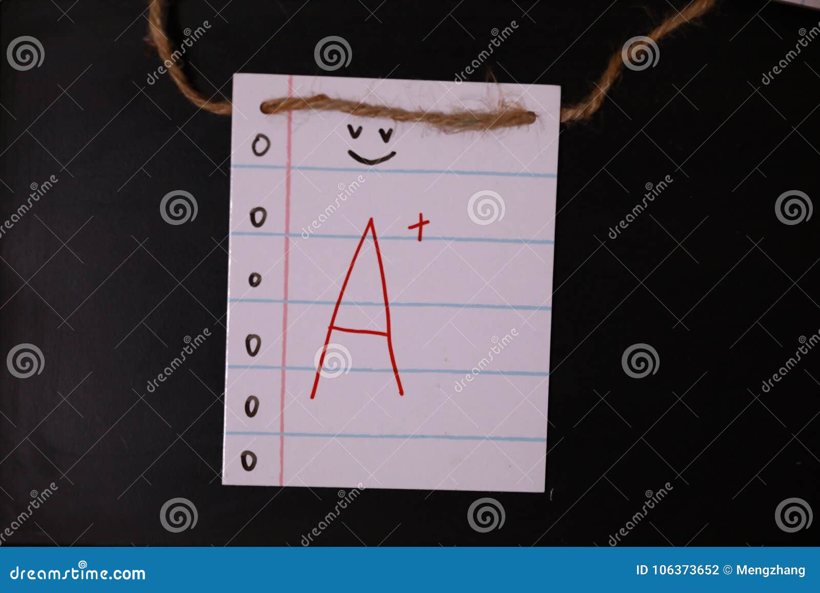 A plus blackboard stock photo. Image of horizontal, slate - 106373652