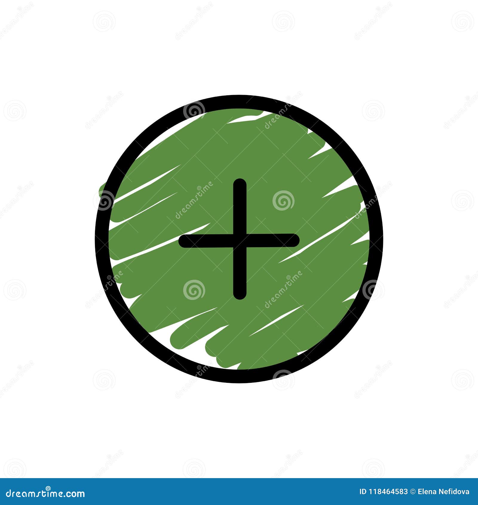 Plus Button Isolated Icon. Simple Element Illustration From Ultimate ...