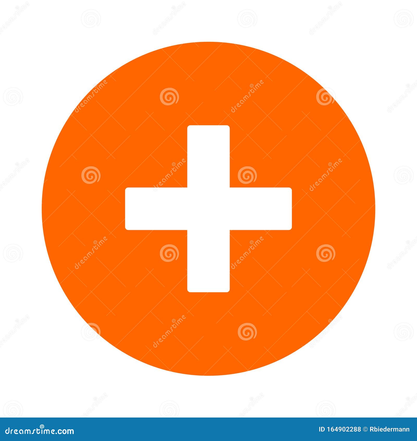 Plus and circle stock vector. Illustration of symbol - 164902288