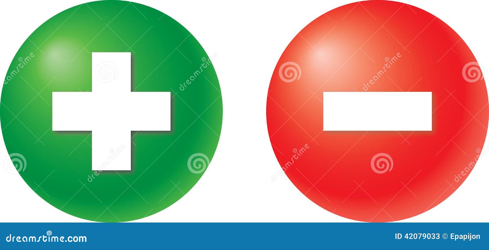 Plus en minus vector illustratie. Illustration of achtergrond - 42079033