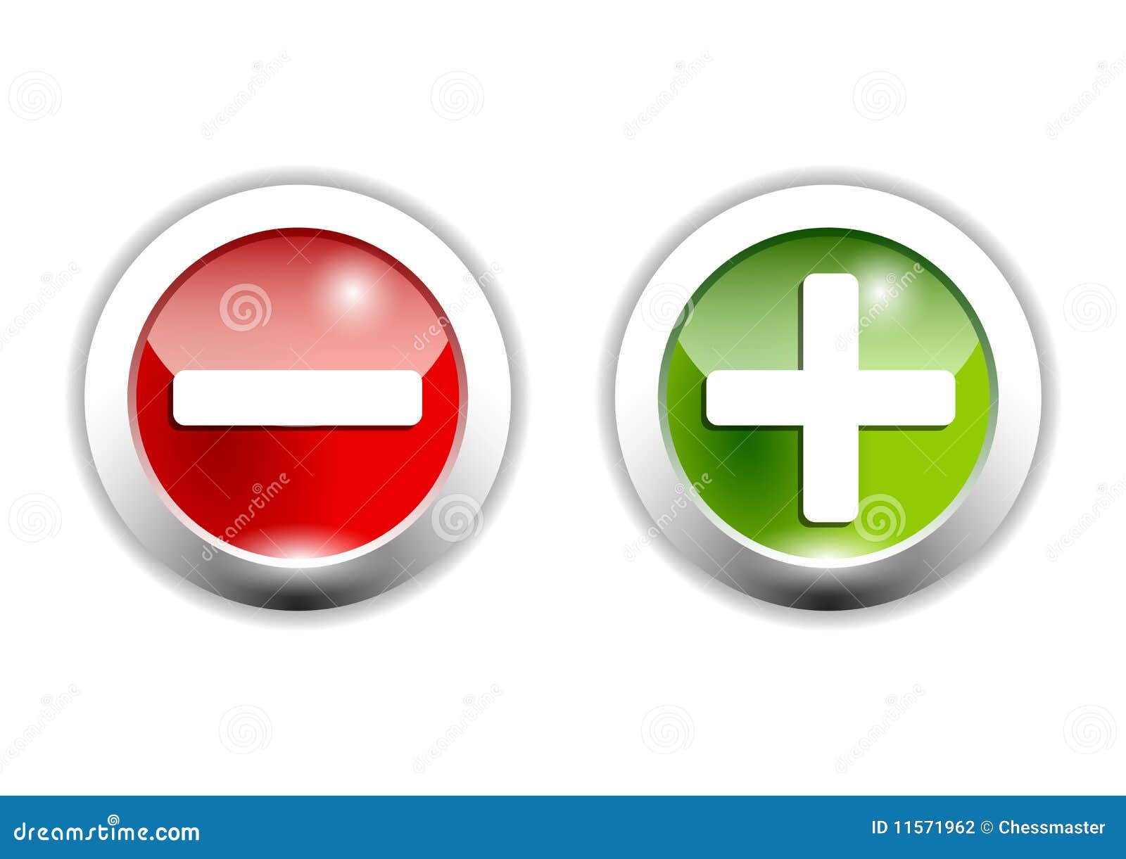 Plus en minus tekens vector illustratie. Illustration of negatief ...