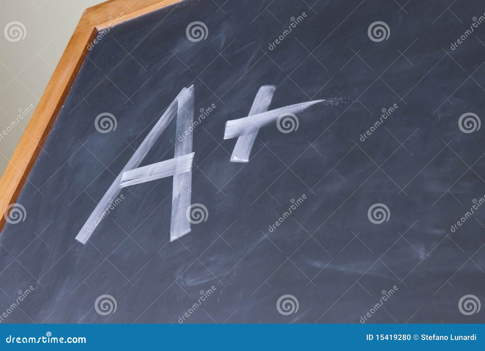 A Plus A+ Grade On Notebook Paper Sheet With Math Operation Solved ...