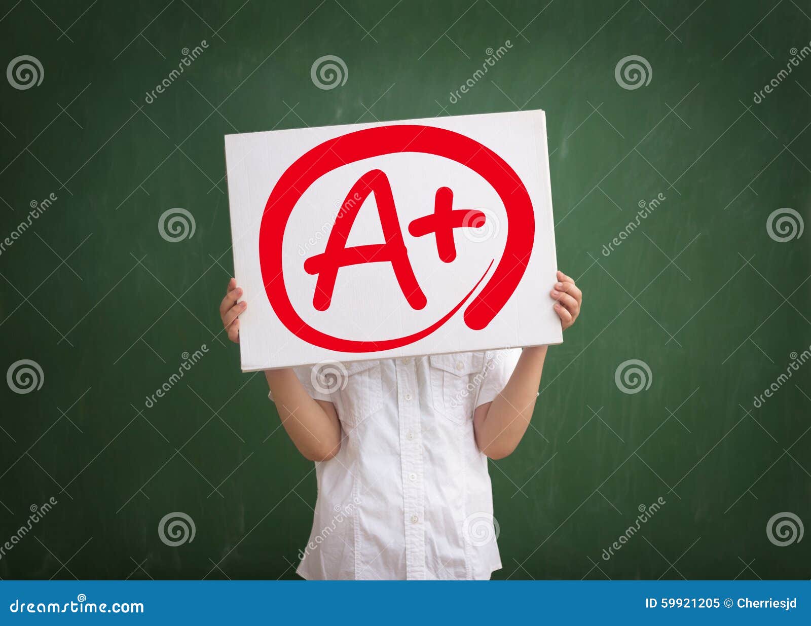 A Plus A+ Grade On Notebook Paper Sheet With Math Operation Solved ...