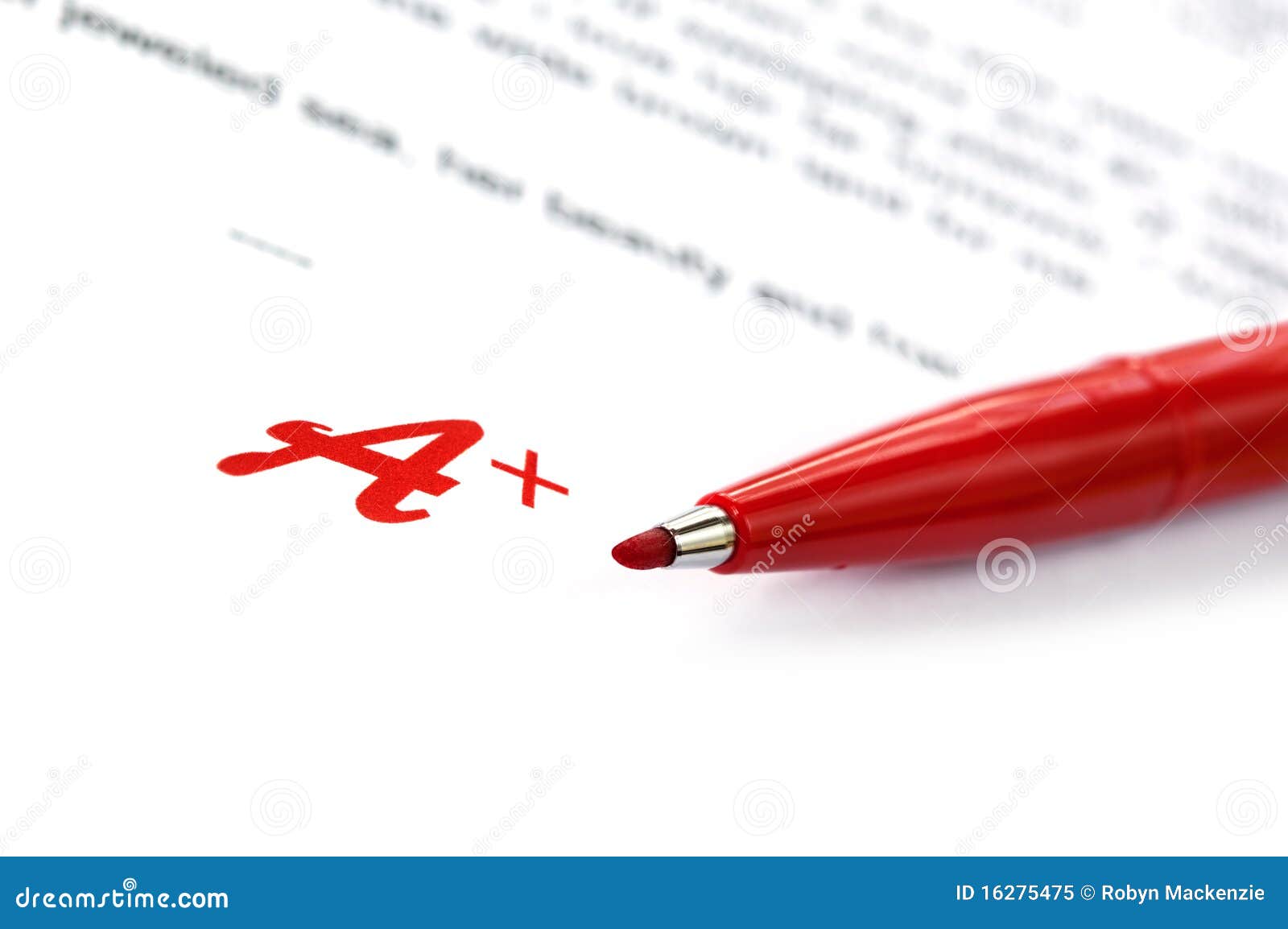 A Plus Grading stock image. Image of excellence, grading - 16275475