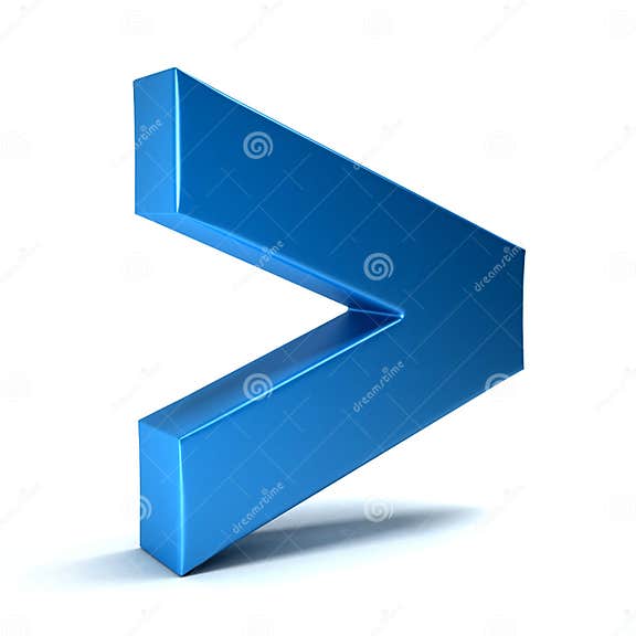 Plus Grand Que Le Symbole De Maths Illustration Stock - Illustration du ...