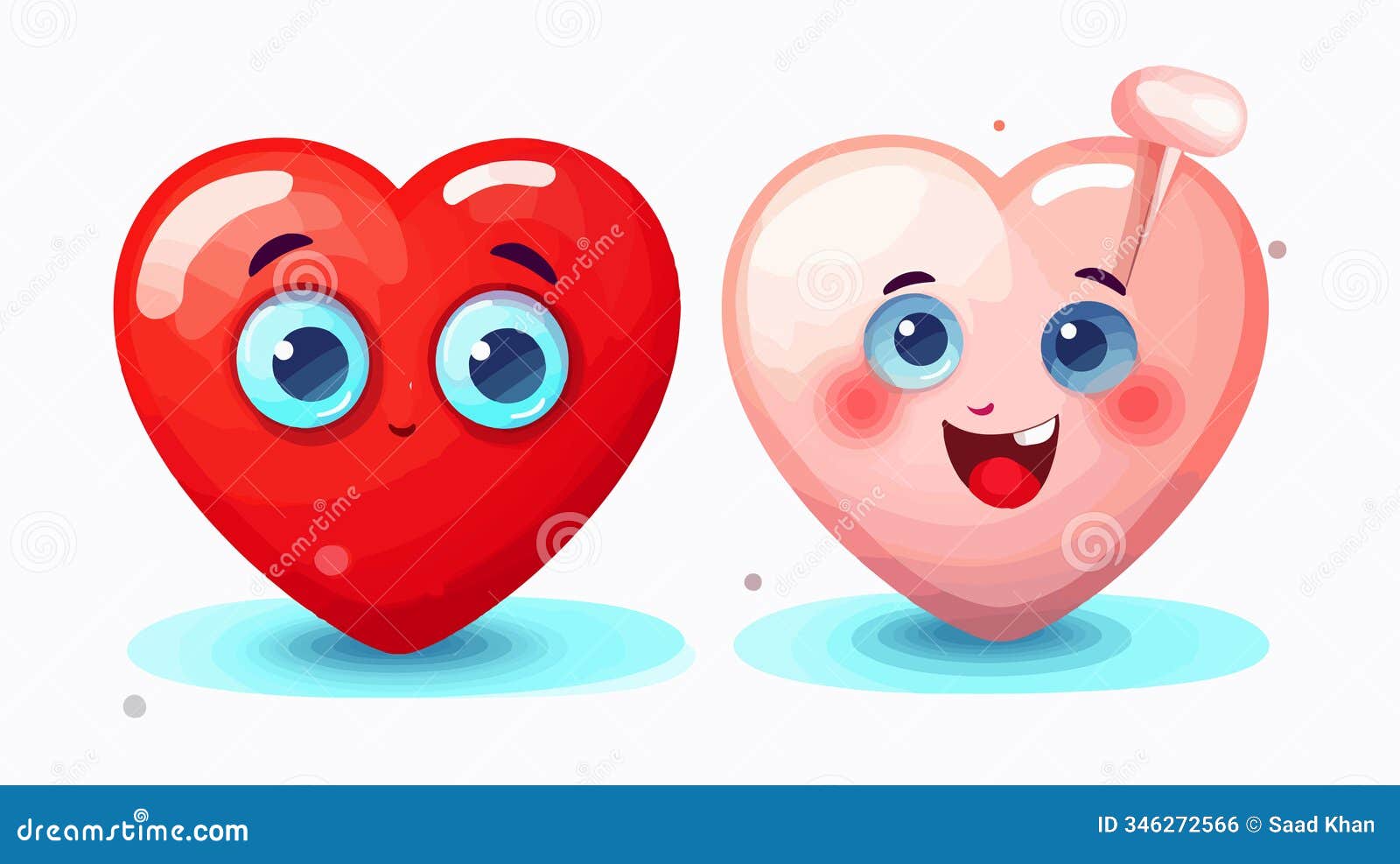 Plus and Heart Symbol Vector Cartoon Illustration Stock Illustration ...