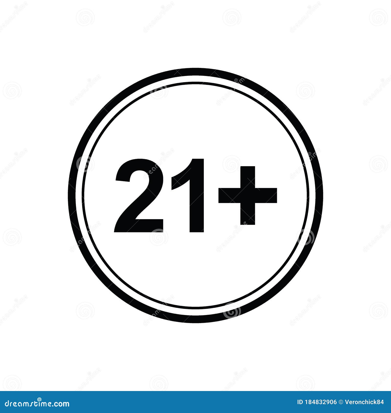 21 Plus Icon. Black Vector 21 + Plus Sign Stock Vector - Illustration ...