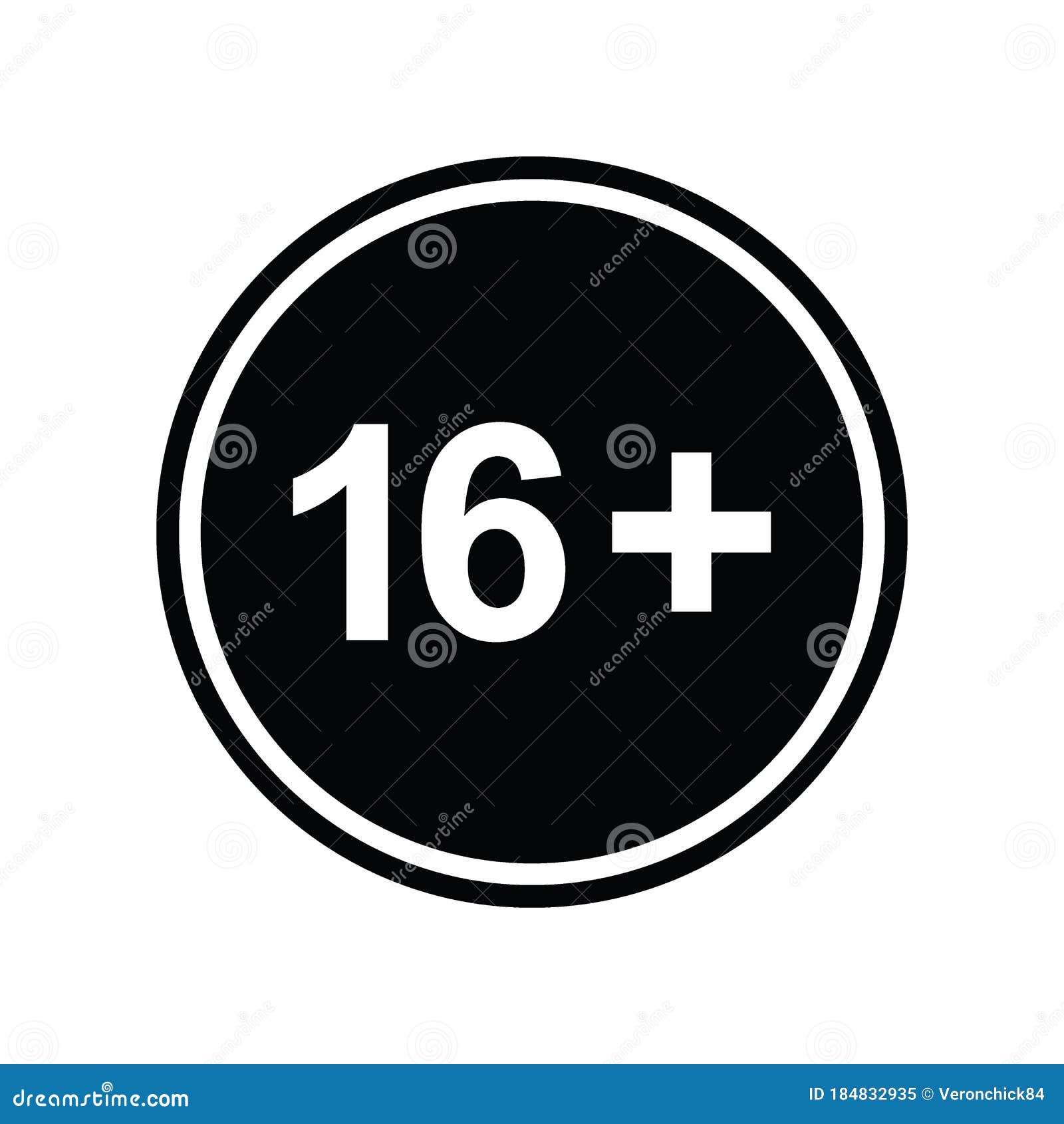 16 Plus Icon. Black Vector 16 + Plus Sign Stock Vector - Illustration ...