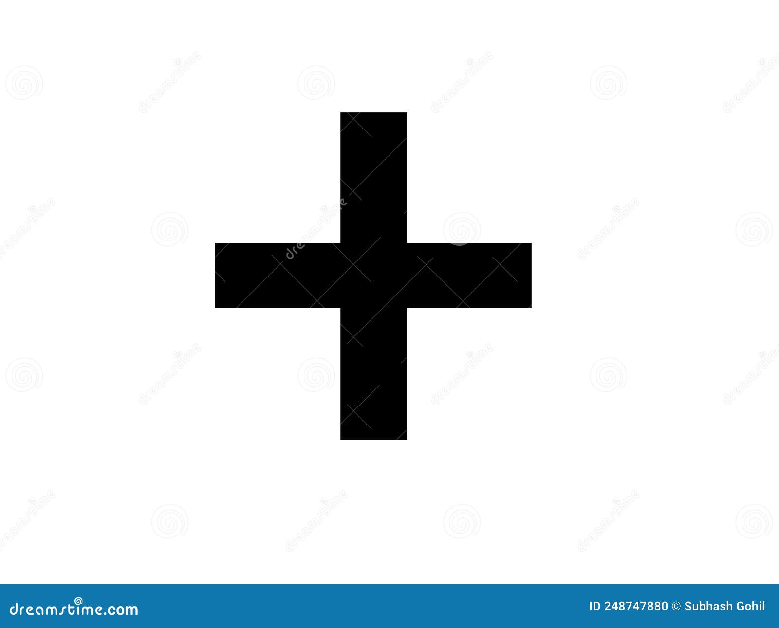 Plus Icon Design White Background Stock Photo - Image of drawing, white ...