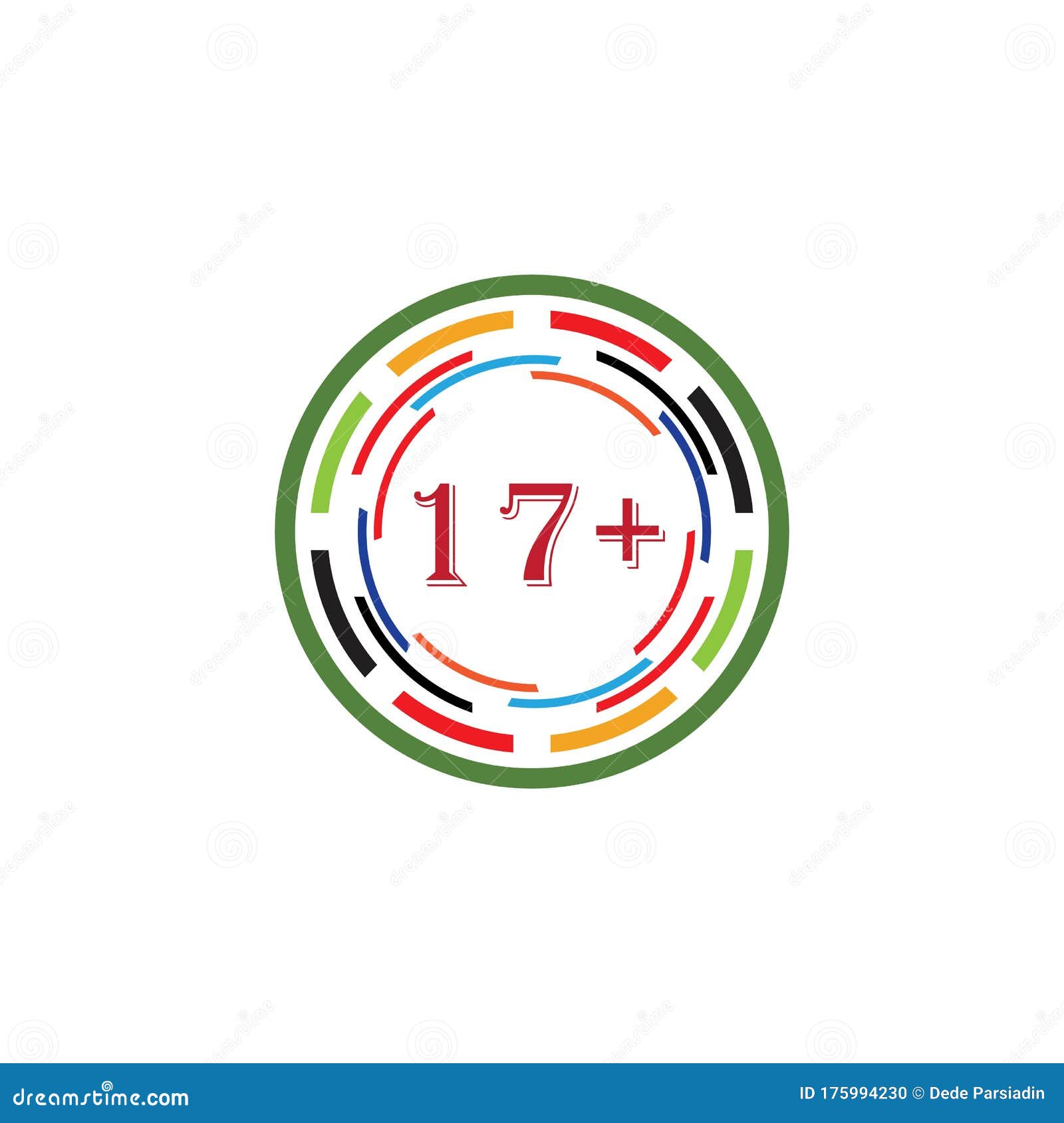 17 Plus Icon Illustration Vector Sign Symbol Stock Vector ...