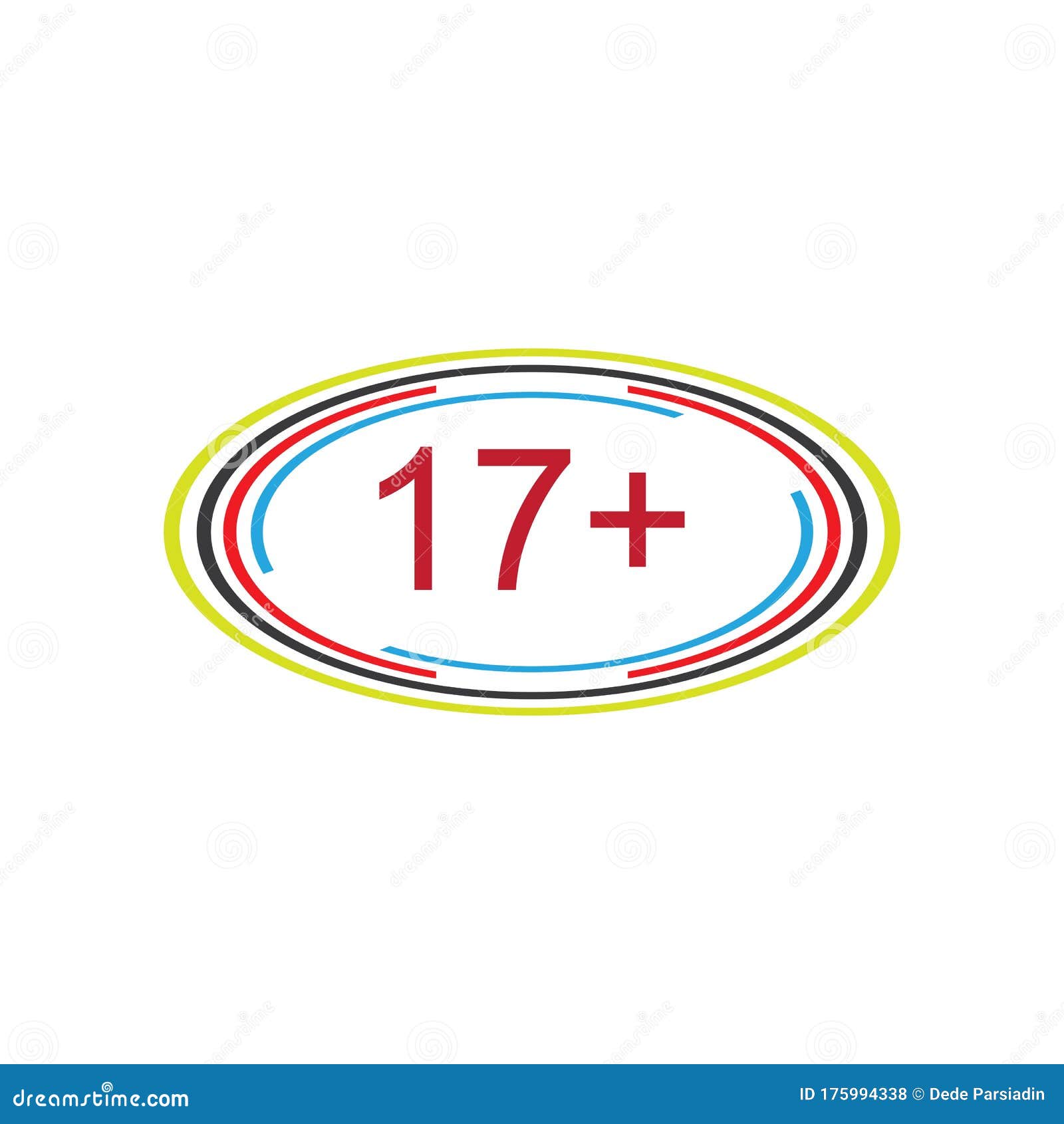 17 Plus Icon Illustration Vector Sign Symbol Stock Vector ...