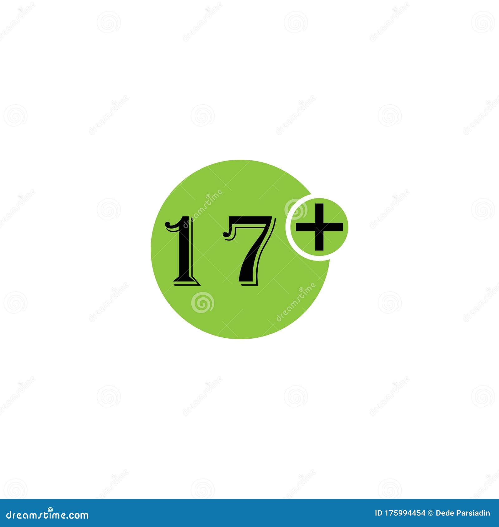 17 Plus Icon Illustration Vector Sign Symbol Stock Vector ...