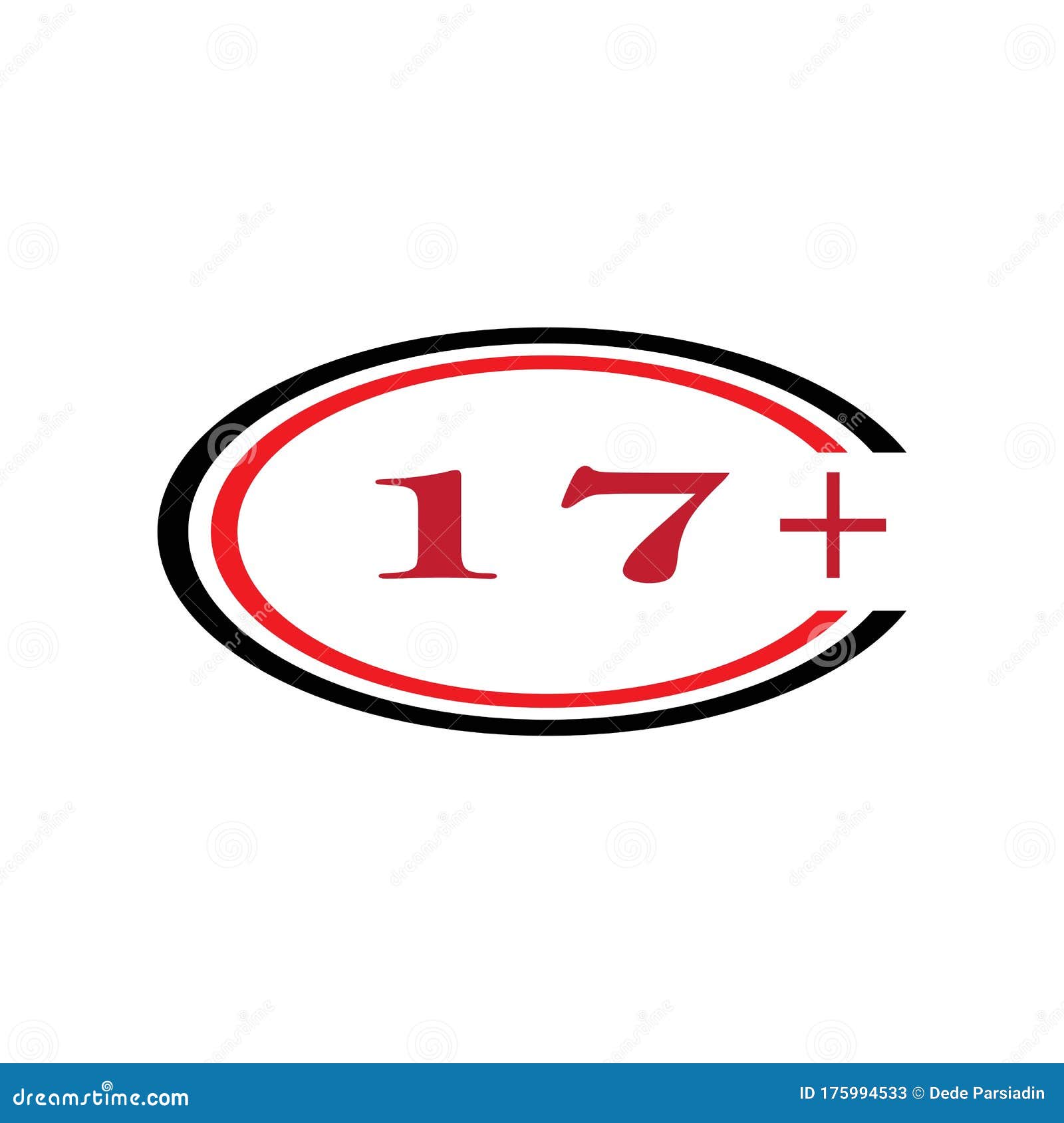 17 Plus Icon Illustration Vector Sign Symbol Stock Vector ...
