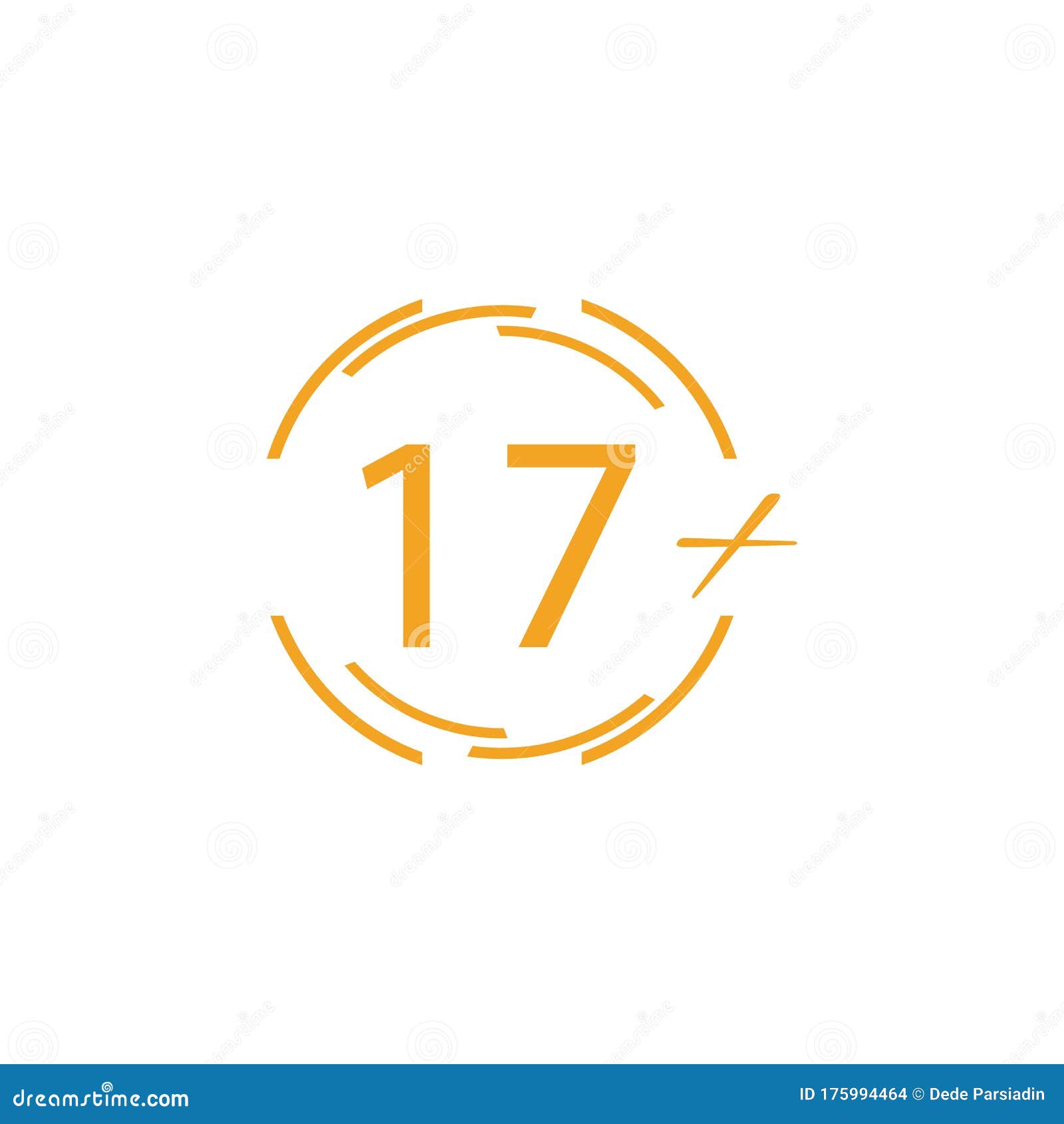 17 Plus Icon Illustration Vector Sign Symbol Stock Vector ...