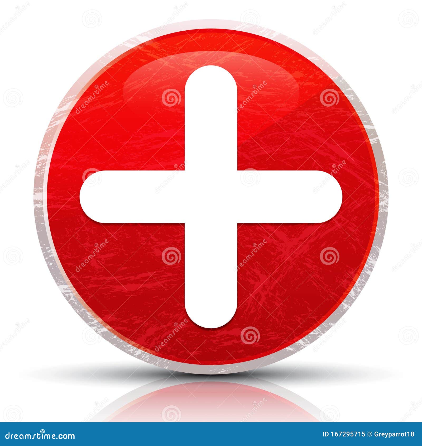 Plus Icon Metallic Grunge Abstract Red Round Button Illustration Stock ...