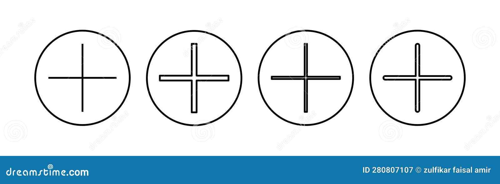 Plus Icon . Add plus icon stock vector. Illustration of concept - 280807107