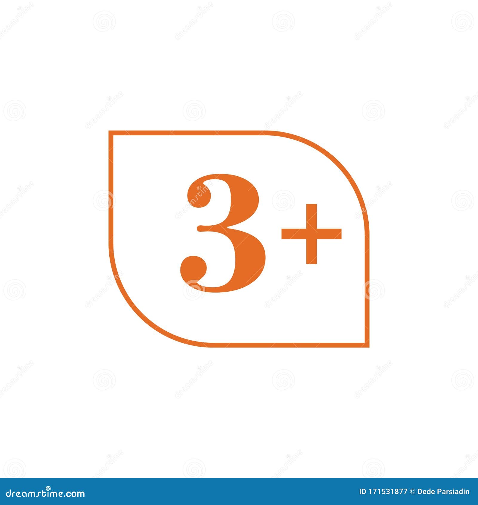 3 Plus Icon Symbol Vector Illustration Design Template Stock Vector ...