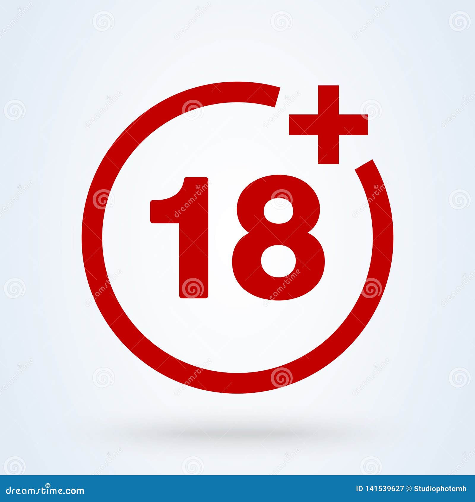 18 Plus Icon in Trendy Flat Style Isolated on Background. 18 Puls ... 18 Plus Icon in Trendy Flat Style Isolated on Background. 18 Puls ...