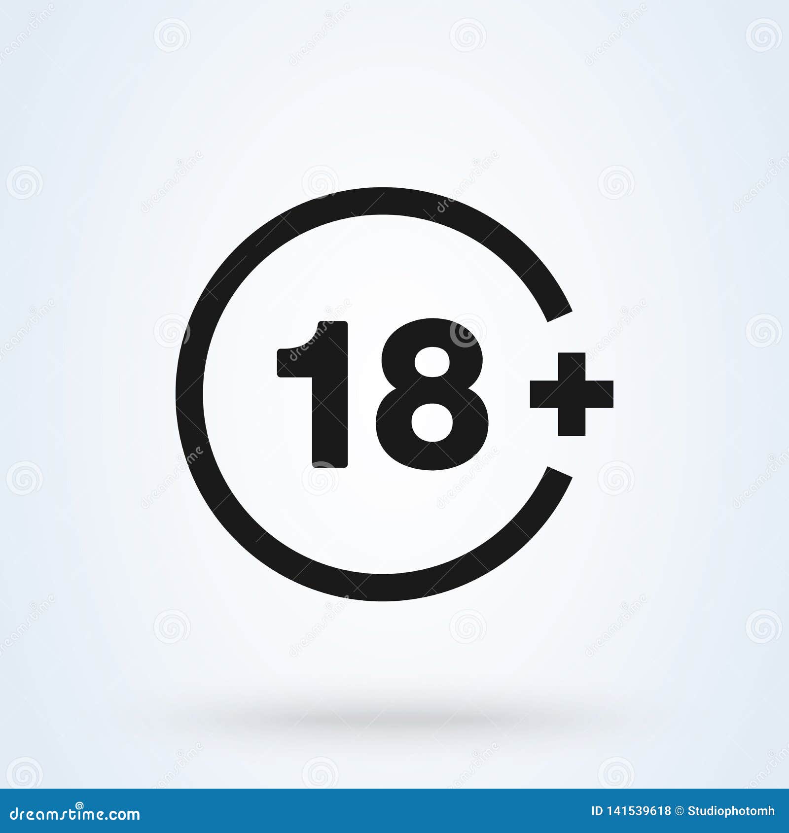 18 Plus Icon in Trendy Flat Style Isolated on Background. Vector 18 ... 18 Plus Icon in Trendy Flat Style Isolated on Background. Vector 18 ...