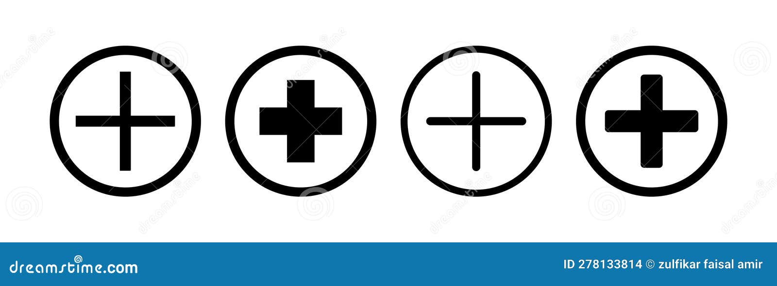 Plus Icon . Add plus icon stock vector. Illustration of medical - 278133814