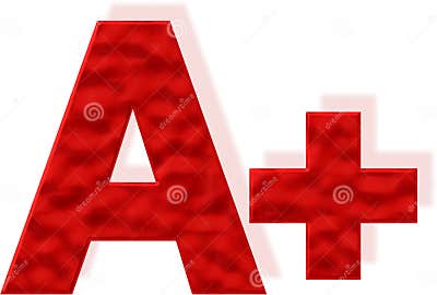 Grade a+ Plus Letter Text Isolated Stock Illustration - Illustration of ...