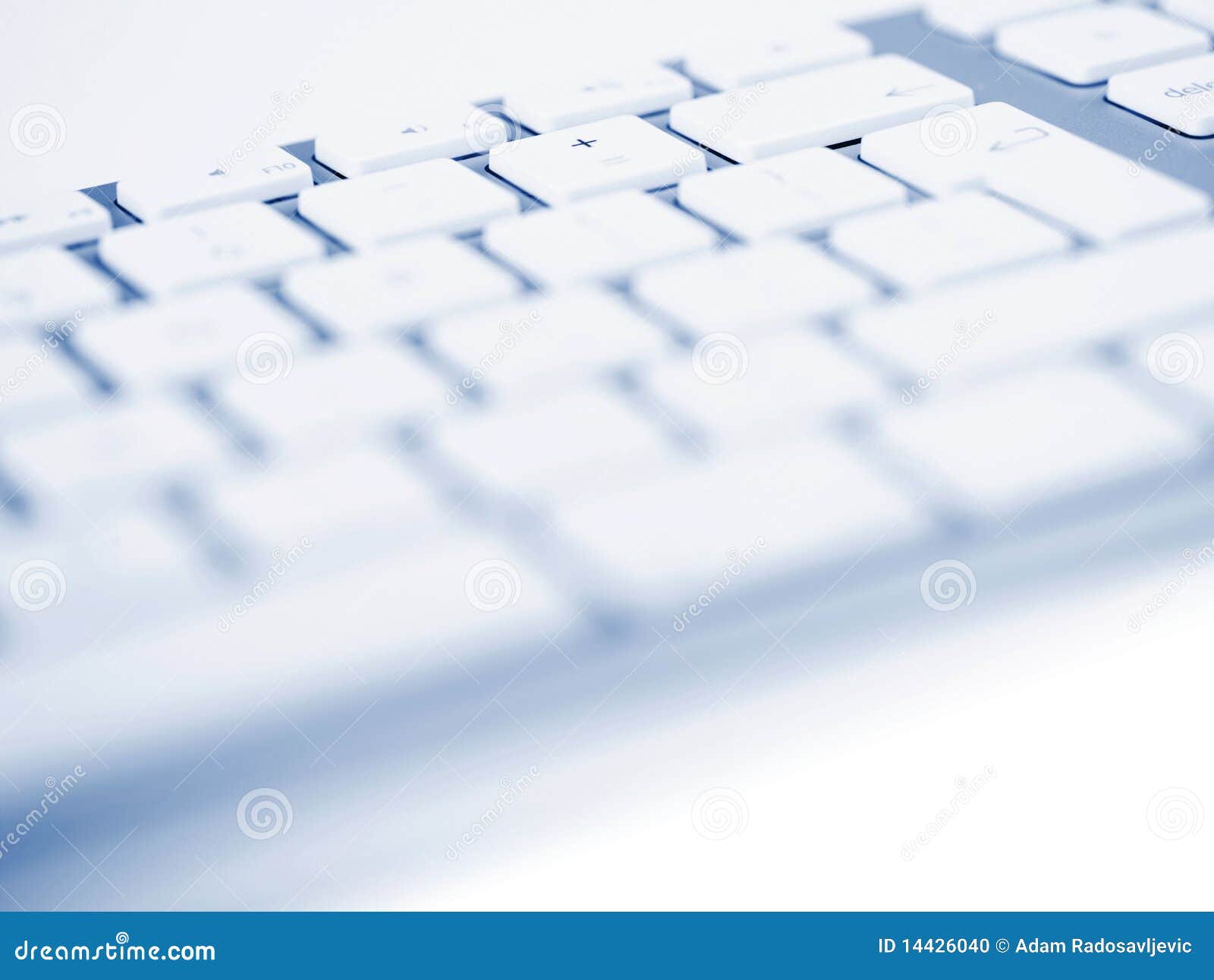 Plus Key in Focus on Computer Keyboard Stock Photo - Image of device ...