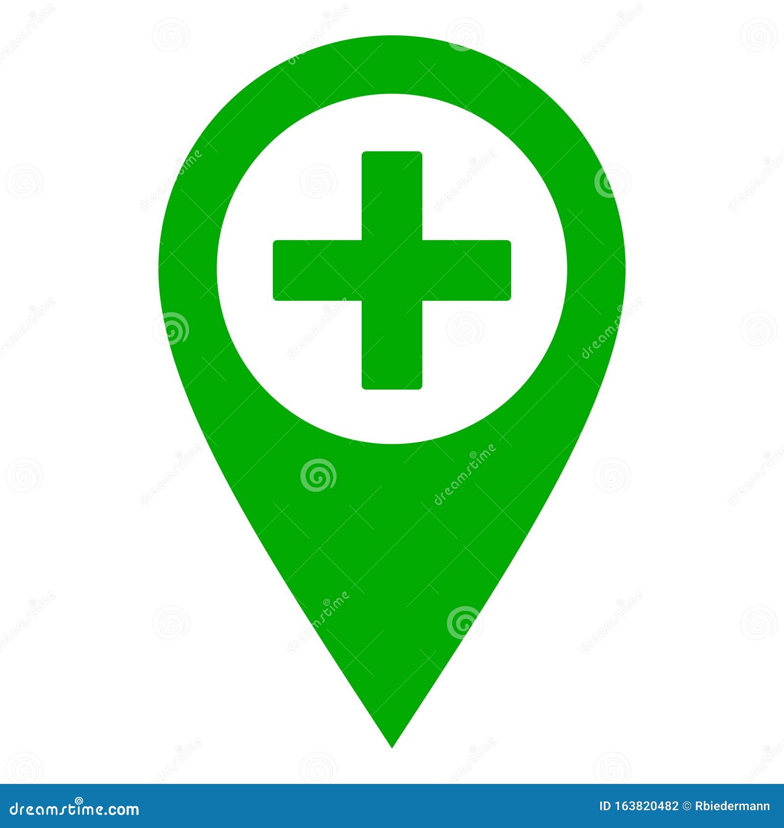 Plus and location pin stock vector. Illustration of pointer - 163820482
