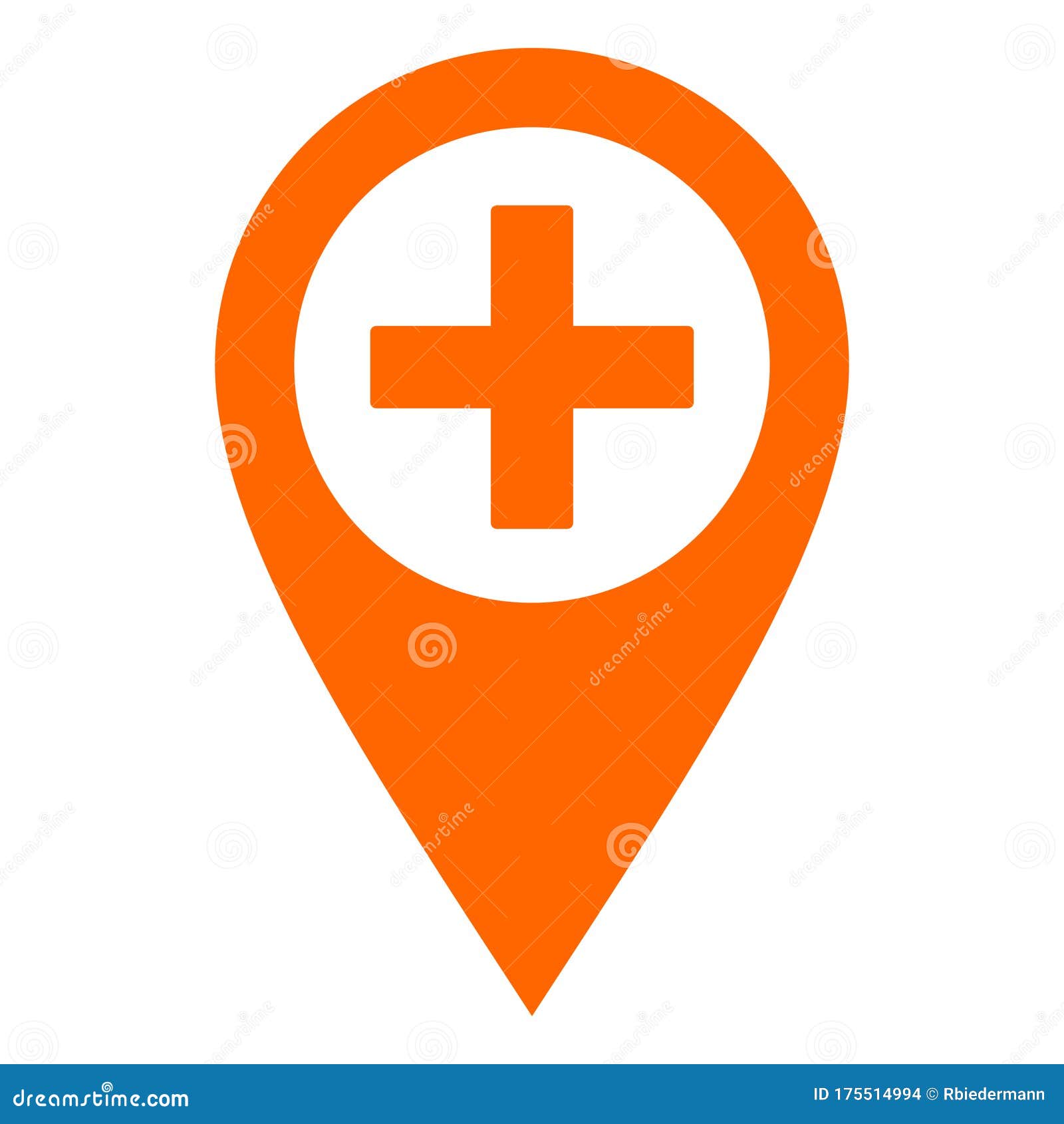 Plus and location pin stock vector. Illustration of location - 175514994