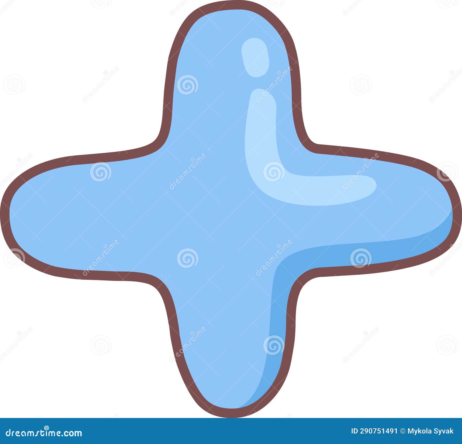 Plus Math Symbol stock vector. Illustration of multiply - 290751491